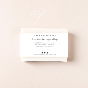 Editable Soap Label Template, Customizable Wrap Whipped Soap Label ...