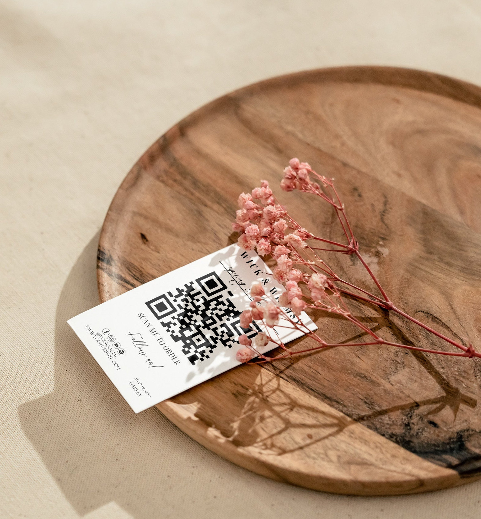 Candle Scent Card Template, Editable Business Tester Card, Wax Melt ...