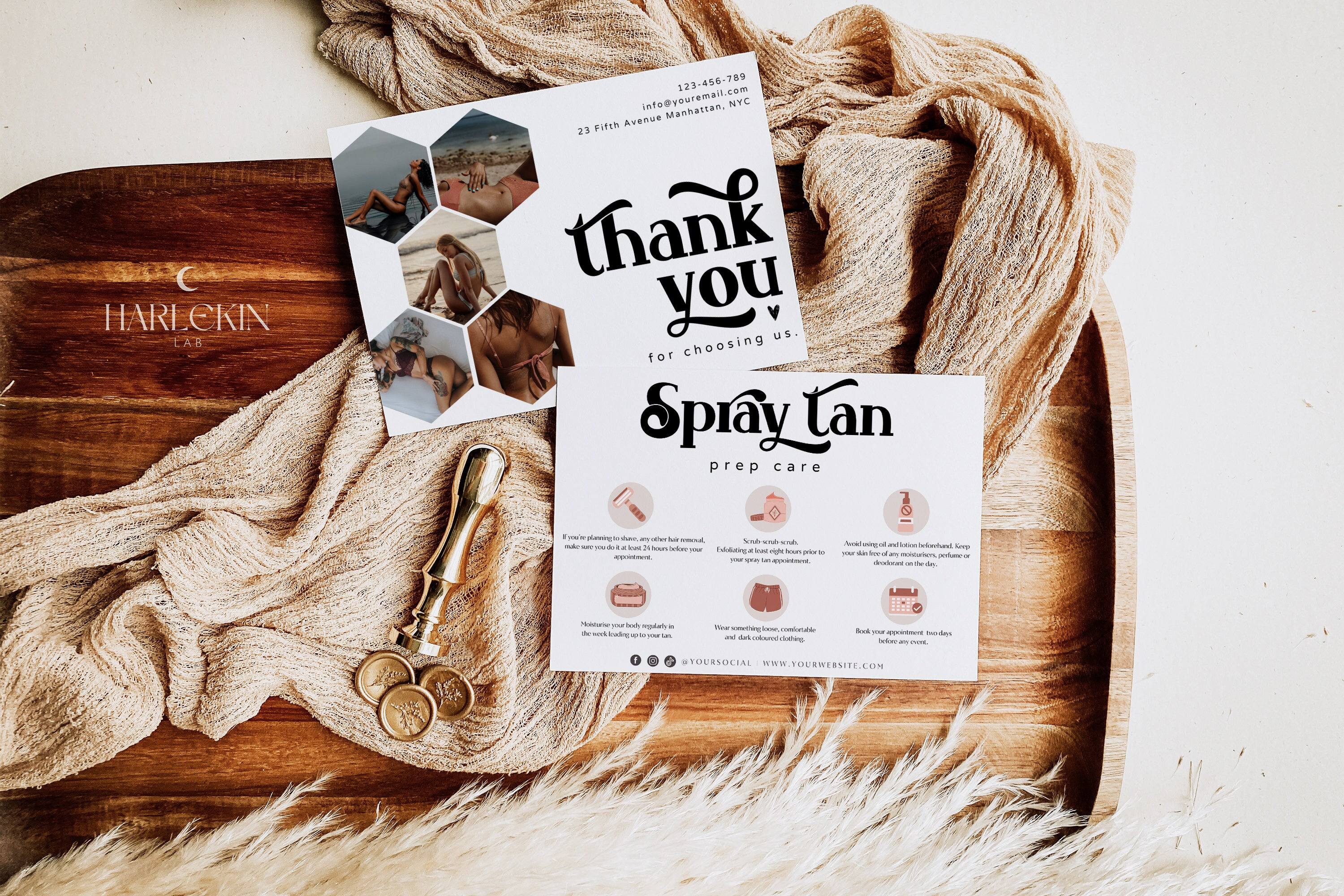 Editable Spray Tan Prep Card Template, DIY Artist Tanning Care Card ...