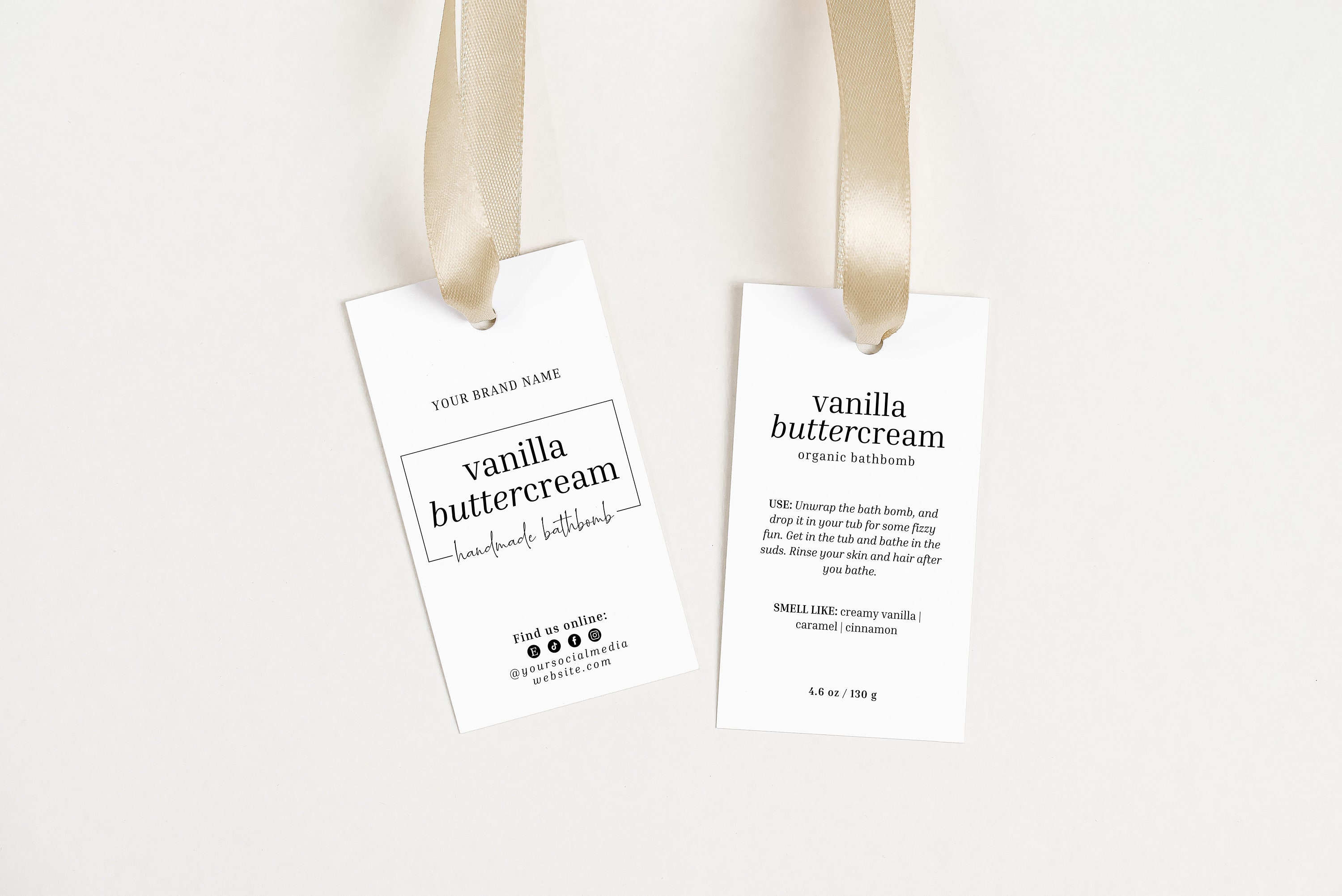 Editable Bath Bomb Tag Template Editable Thank You Boutique - Etsy