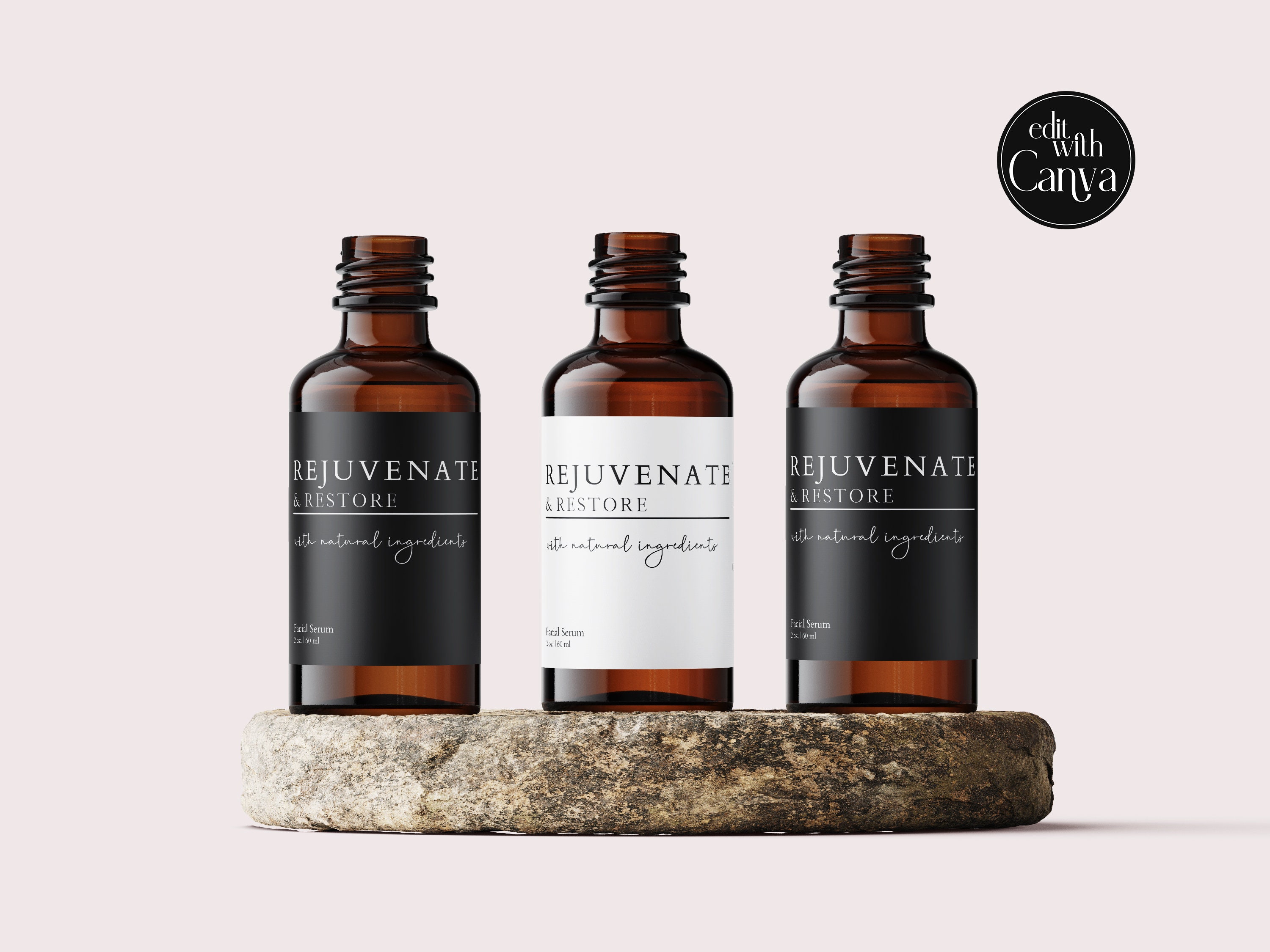 Editable Dropper Bottle Label Template, DIY Essential Body Oil Label ...