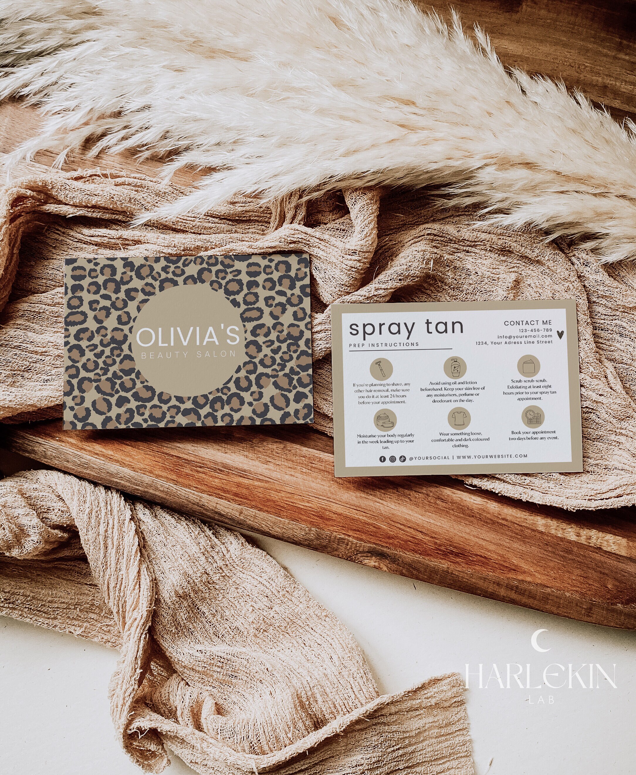 Editable Spray Tan Prep Card Template, DIY Artist Tanning Care Card ...