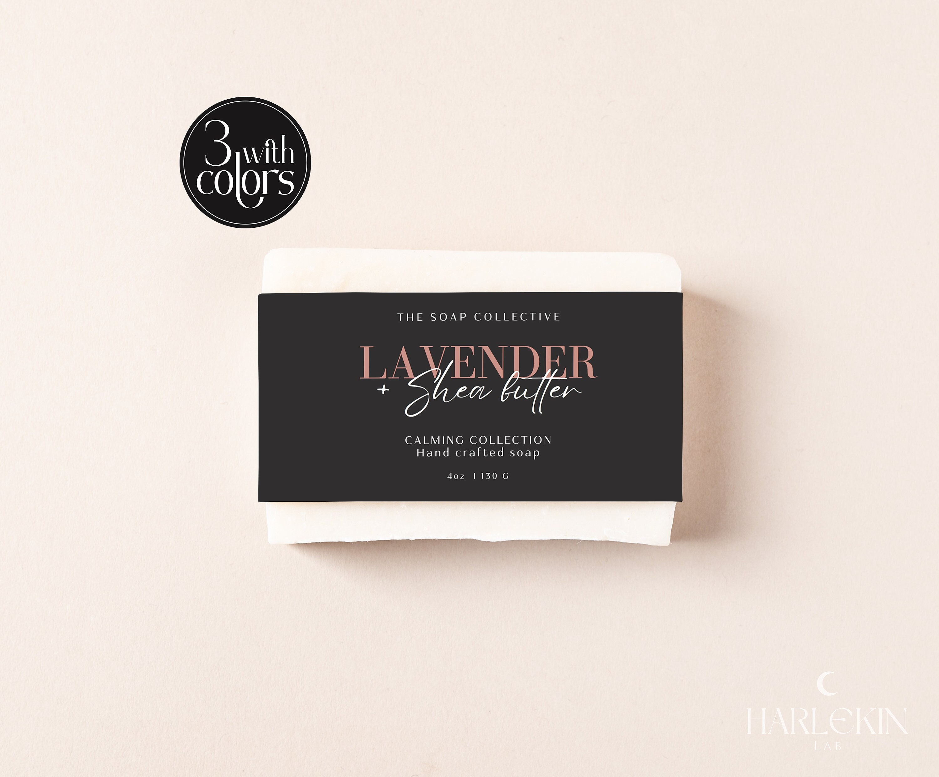 Minimalist Soap Label Template, Customizable Wrap Whipped Soap Label ...