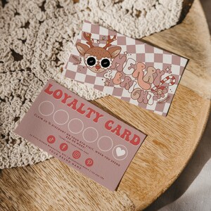 Editable Christmas Loyalty Card Templates, Winter Customer Cards ...