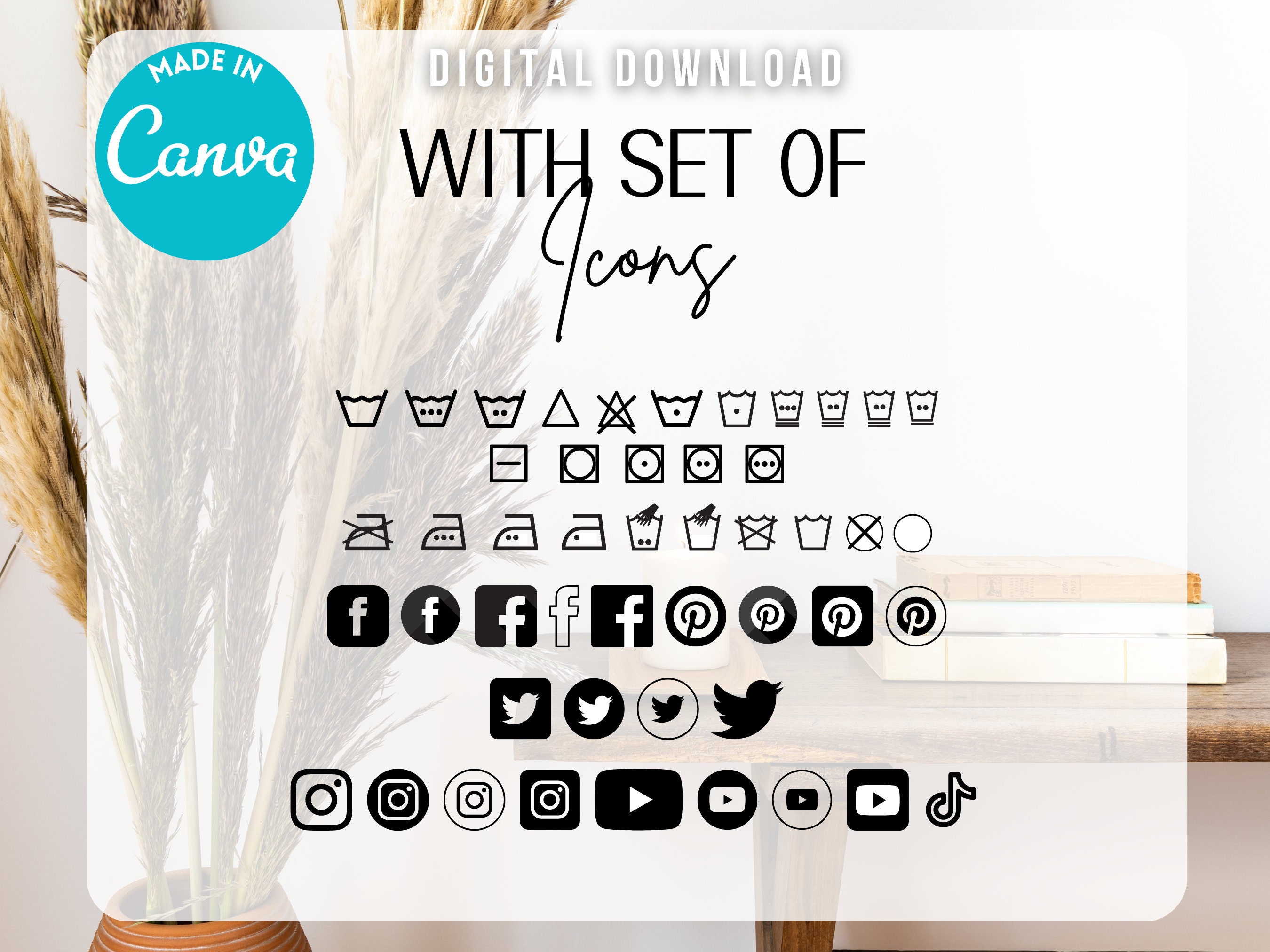 Editable Business Price Tag Template Washing Instructions - Etsy