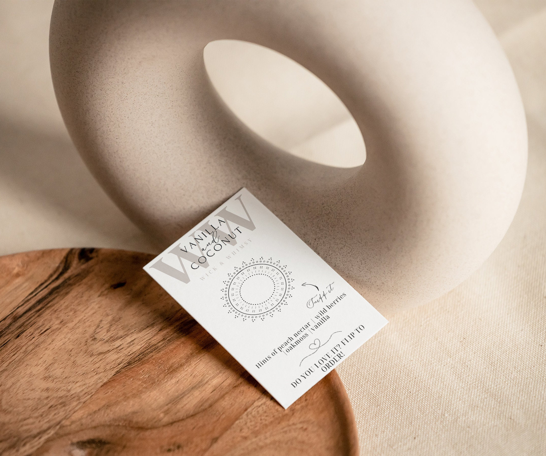 Candle Scent Card Template, Editable Business Tester Card, Wax Melt ...