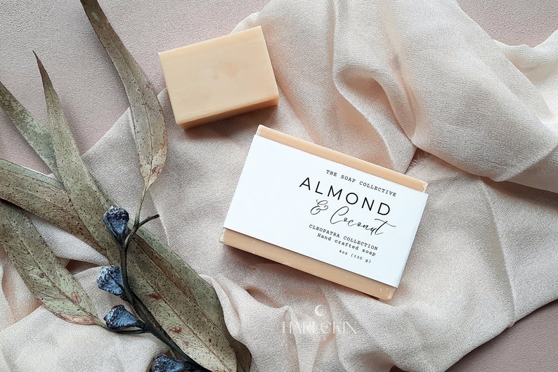 Minimalist Soap Label Template, Customizable Wrap Whipped Soap Label ...