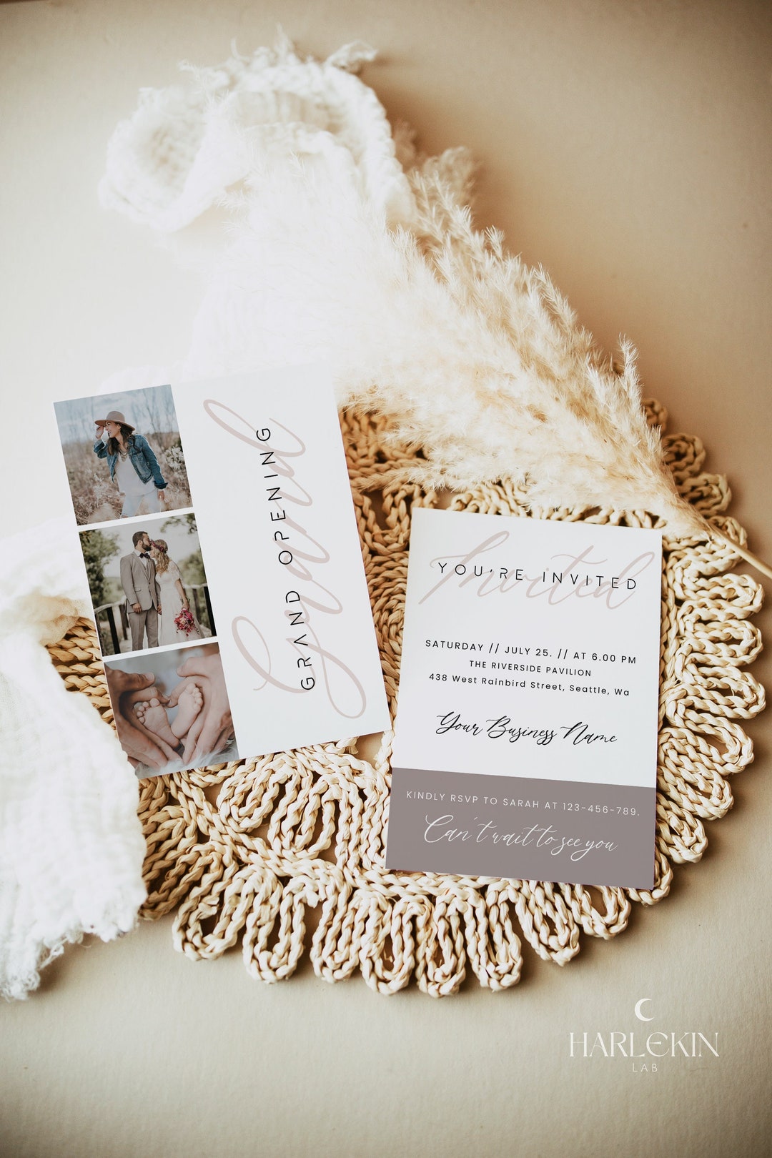 Modern Grand Opening Business Invitation Template, Minimalist Special ...