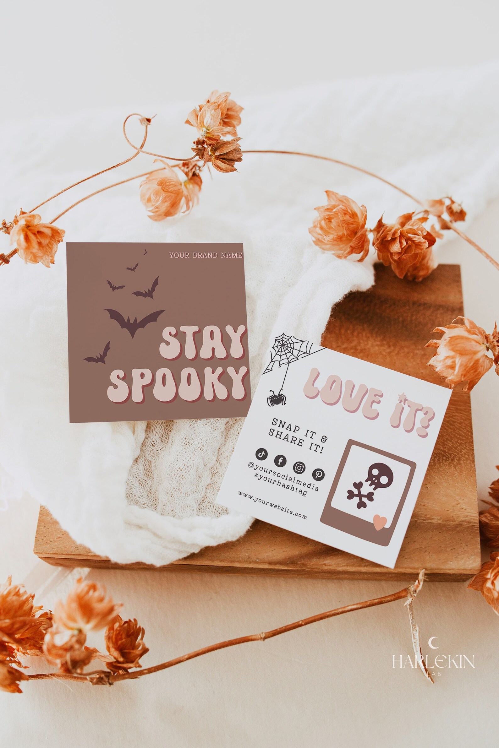 Editable Spooky Snap and Share Template, Social Media Card Template ...