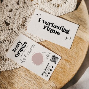 Candle Scent Card Template, Editable Business Tester Card, Wax Melt ...