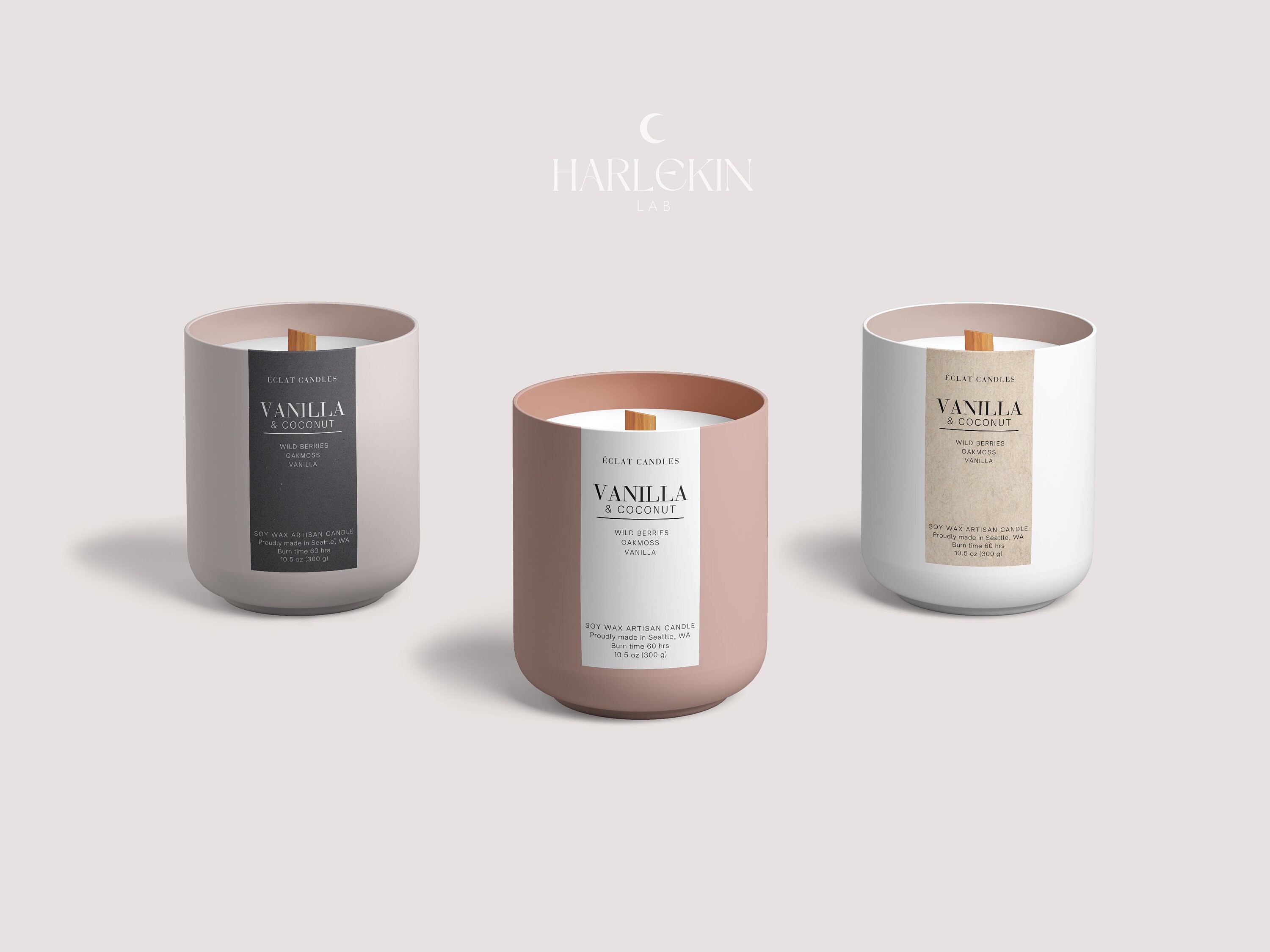 Fully Editable Thin Candle Label, Customizable Canva Template, DIY ...