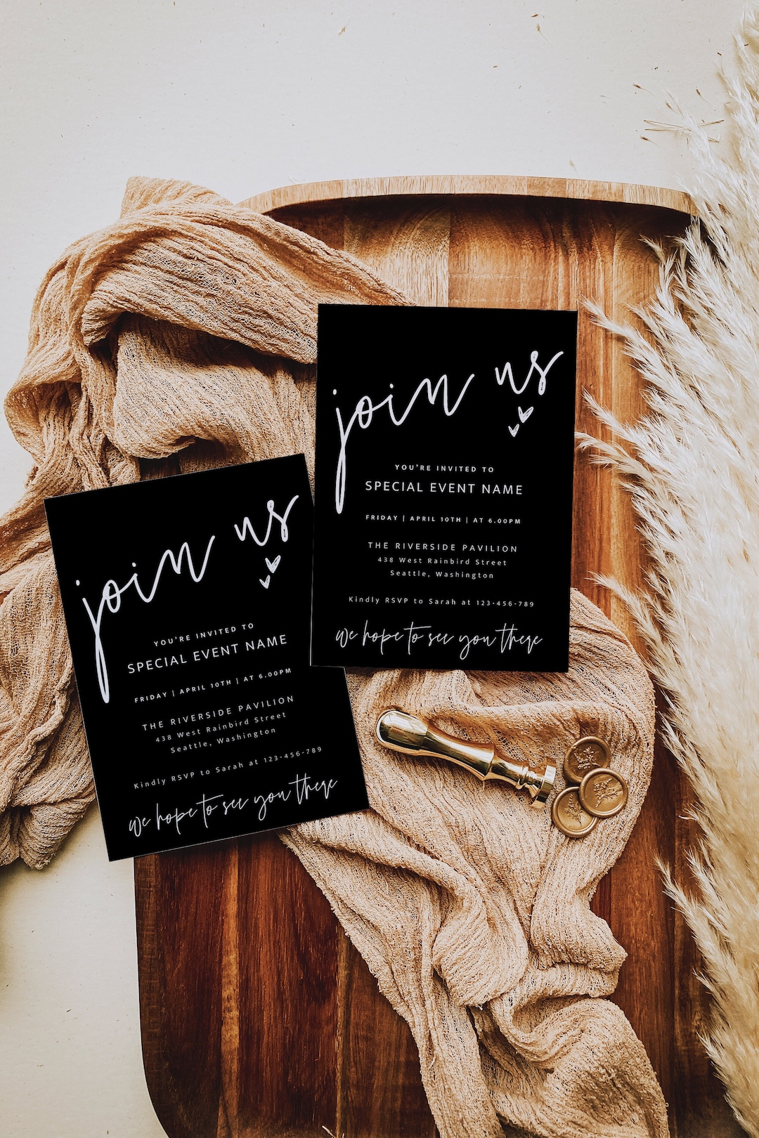 Modern Business Invitation Template, DIY Special Event Invitation, You ...