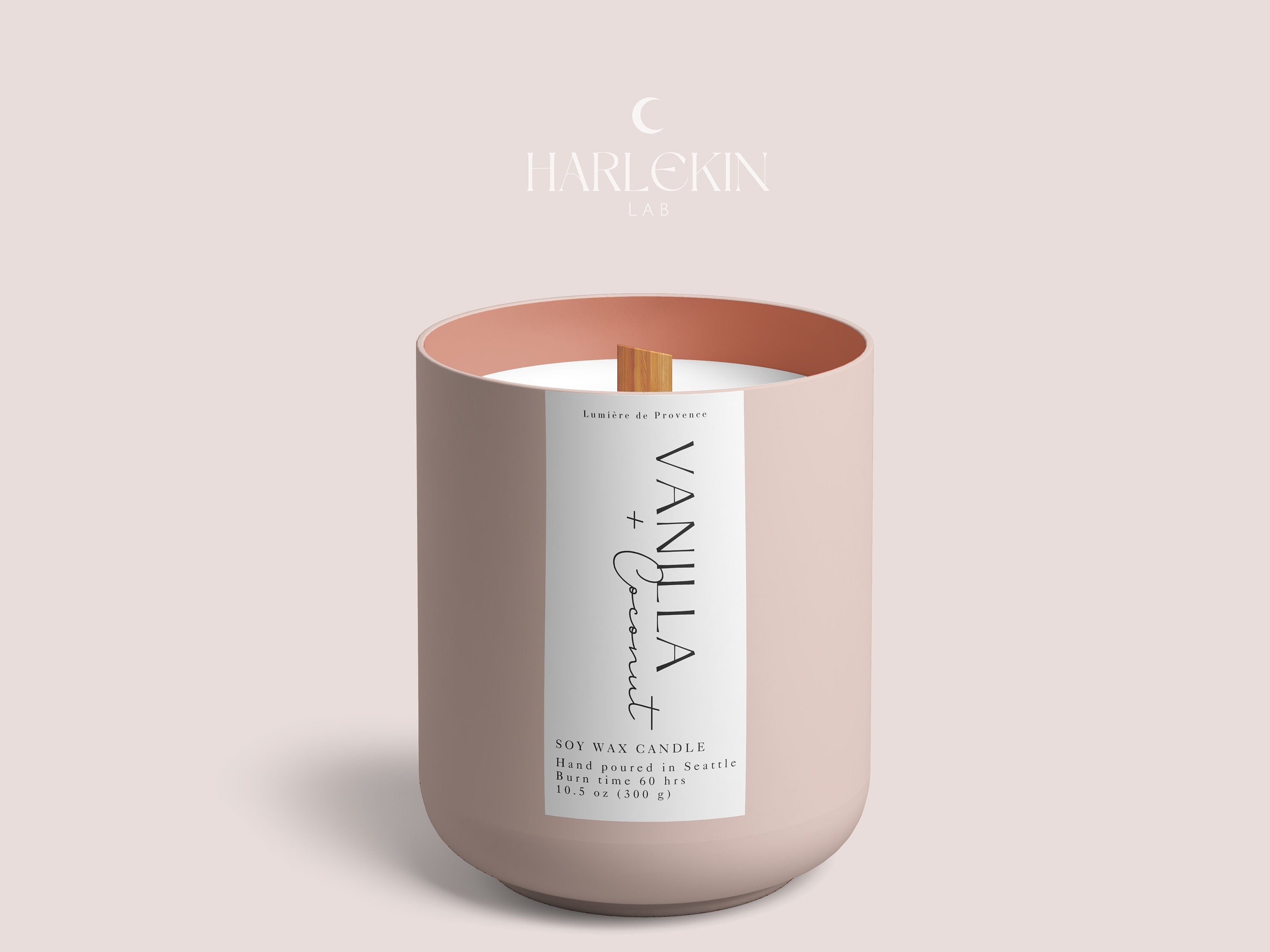 Fully Editable Thin Candle Label, Customizable Canva Template, DIY ...