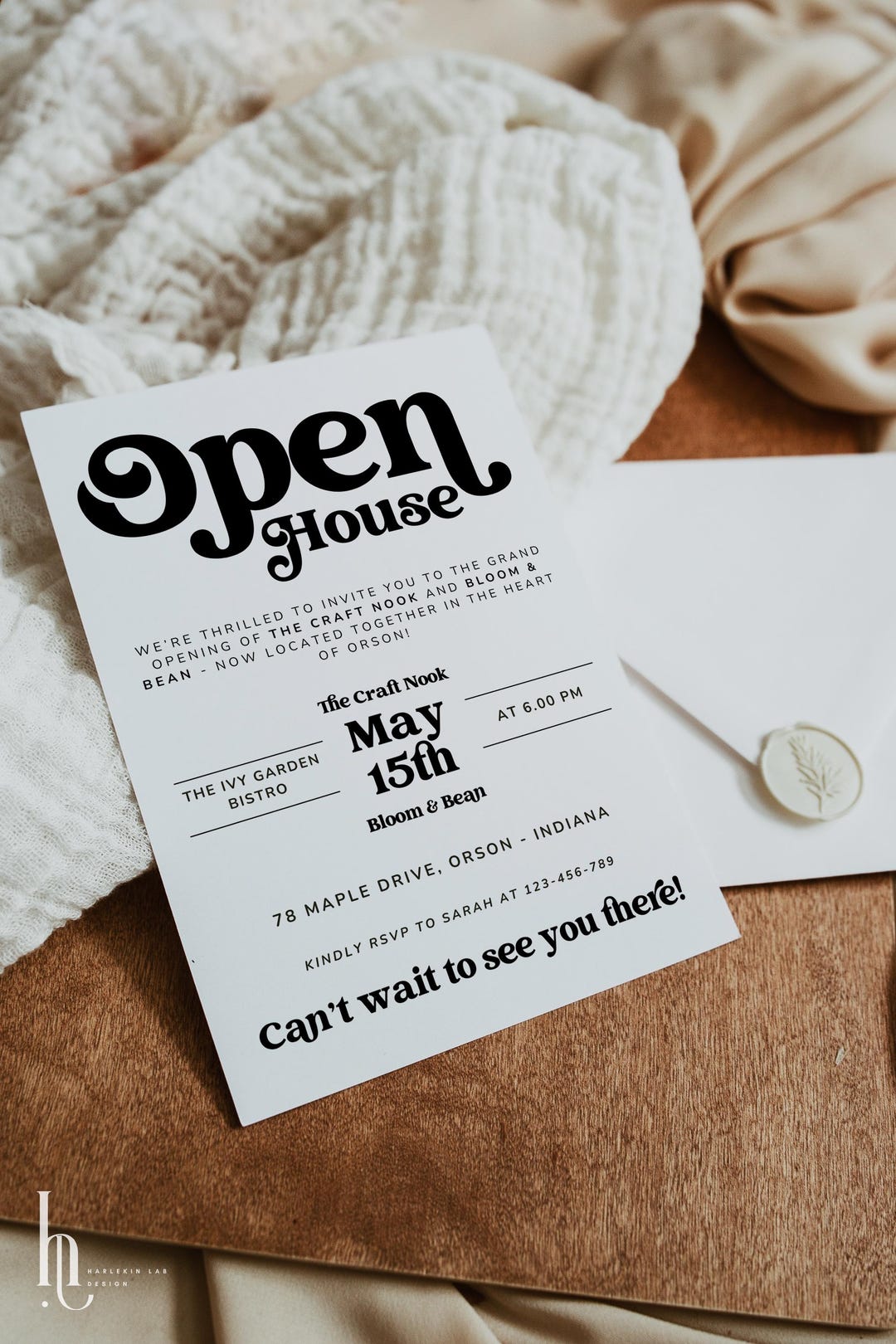 Modern Open House Invitation Template: Business Event Invite (digital ...