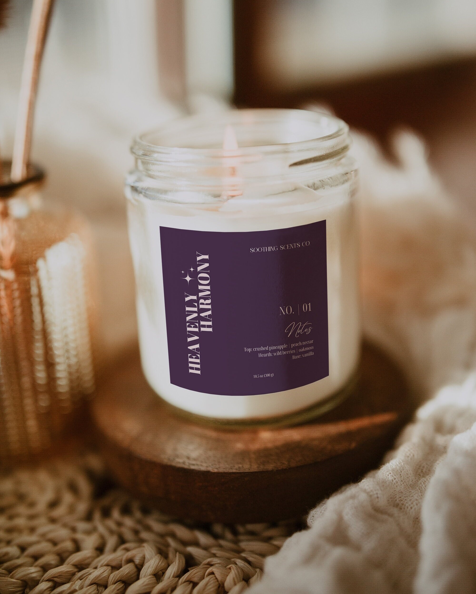 Fully Editable Candle Label Customizable Canva Template DIY - Etsy