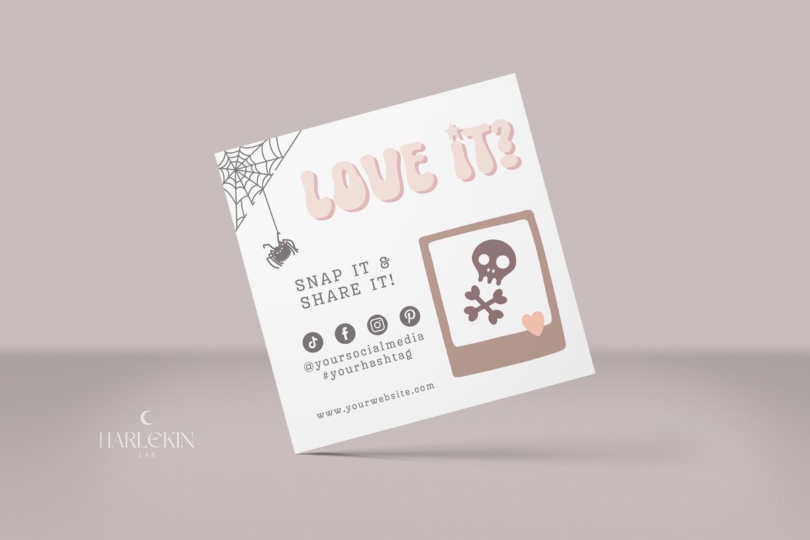 Editable Spooky Snap and Share Template Social Media Card - Etsy