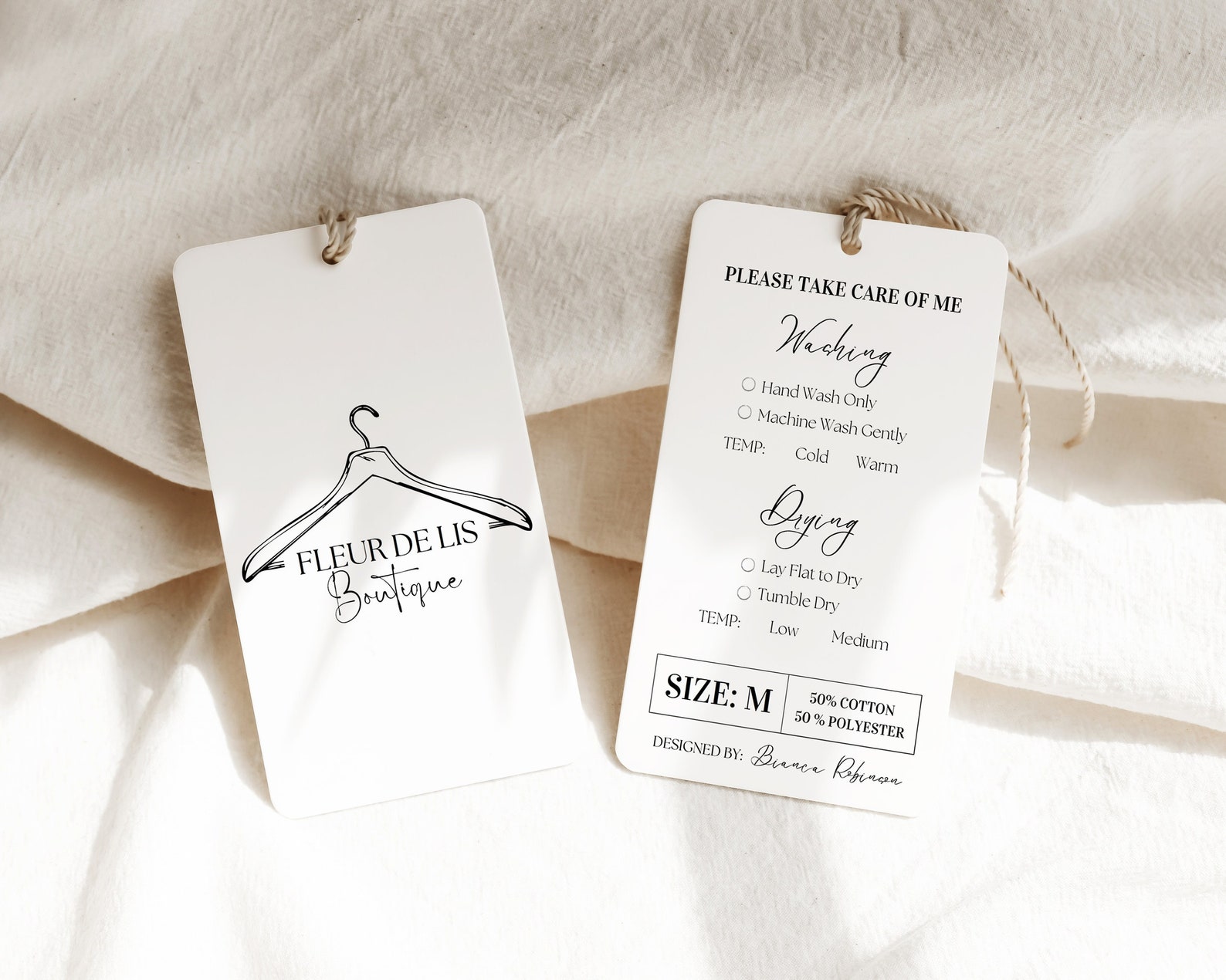 Editable Business Price Tag Template, Washing Instructions Tags ...