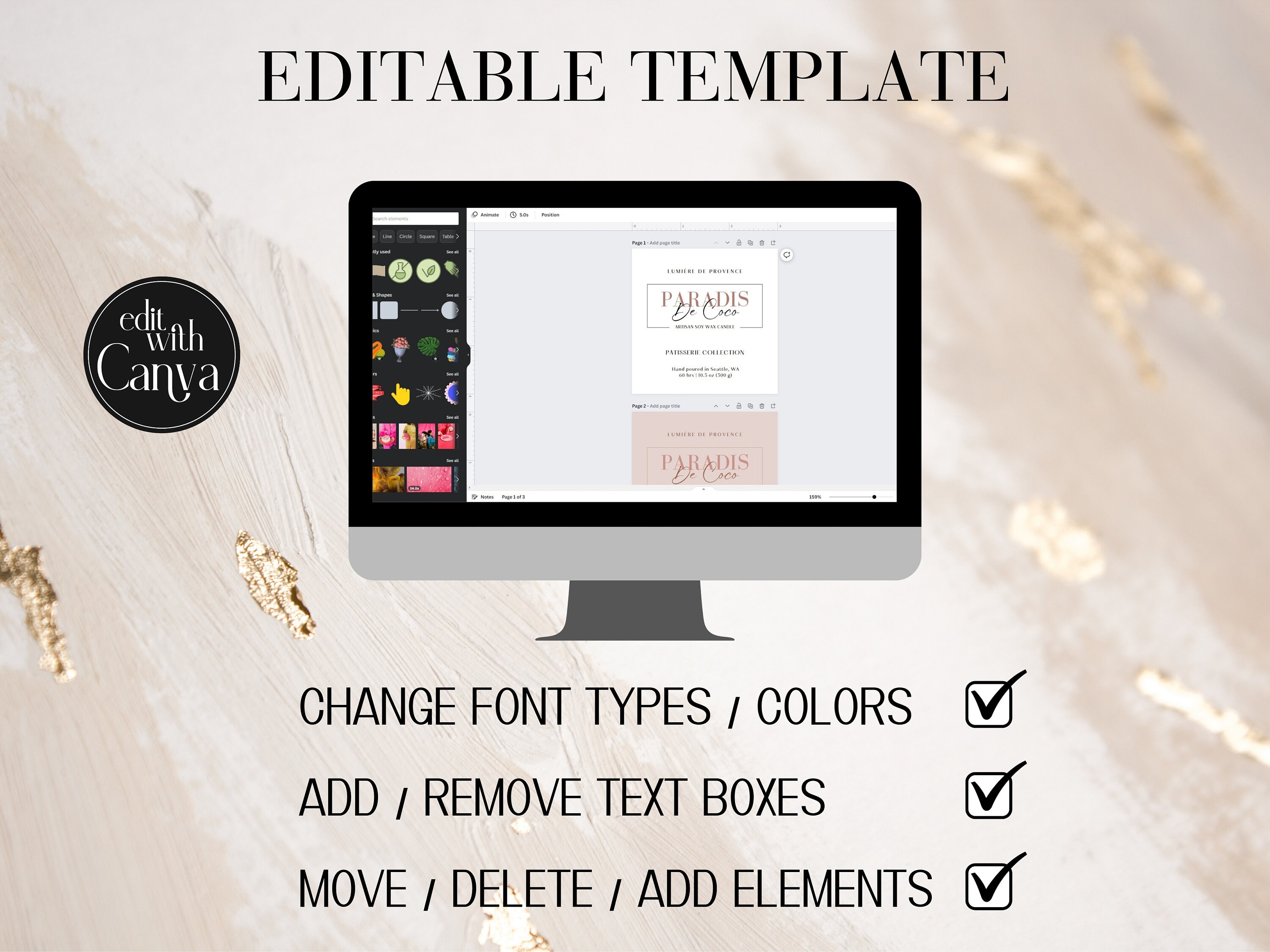 Editable Business Price Tag Template, Washing Instructions Tags ...