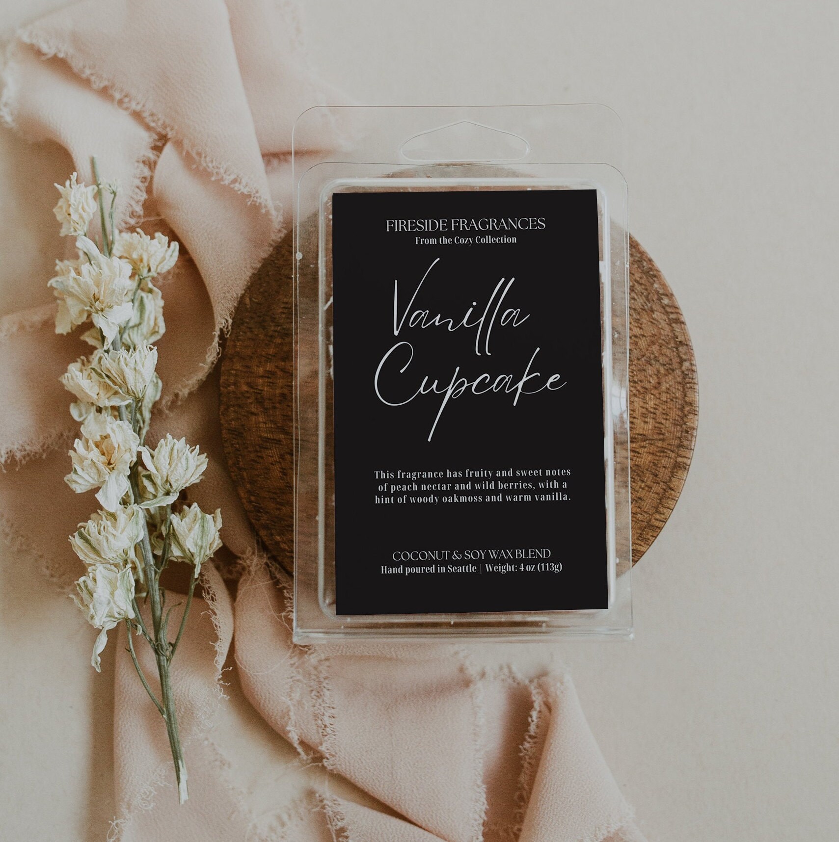 Pre Designed Editable Wax Melt Label Template, DIY Modern Wax Tart ...