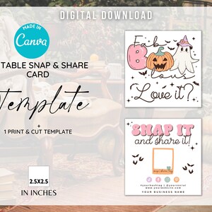 Editable Spooky Snap and Share Template, Social Media Card Template ...