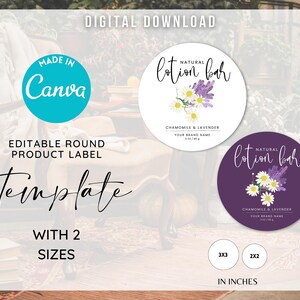 Editable Lotion Bar Label Template, DIY 3
