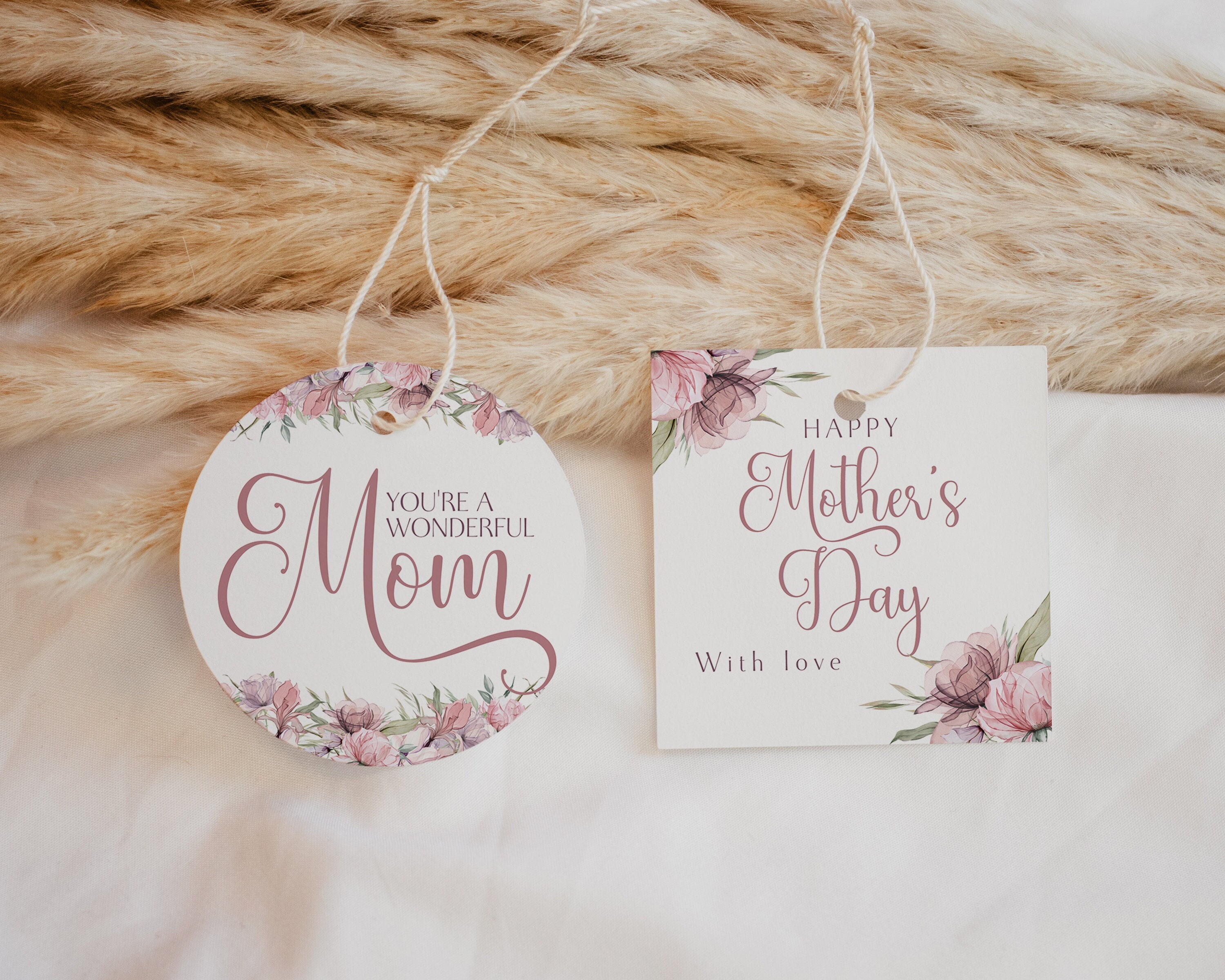 Editable Business Hang Tag Template, Mothers Day Label, Customizable ...
