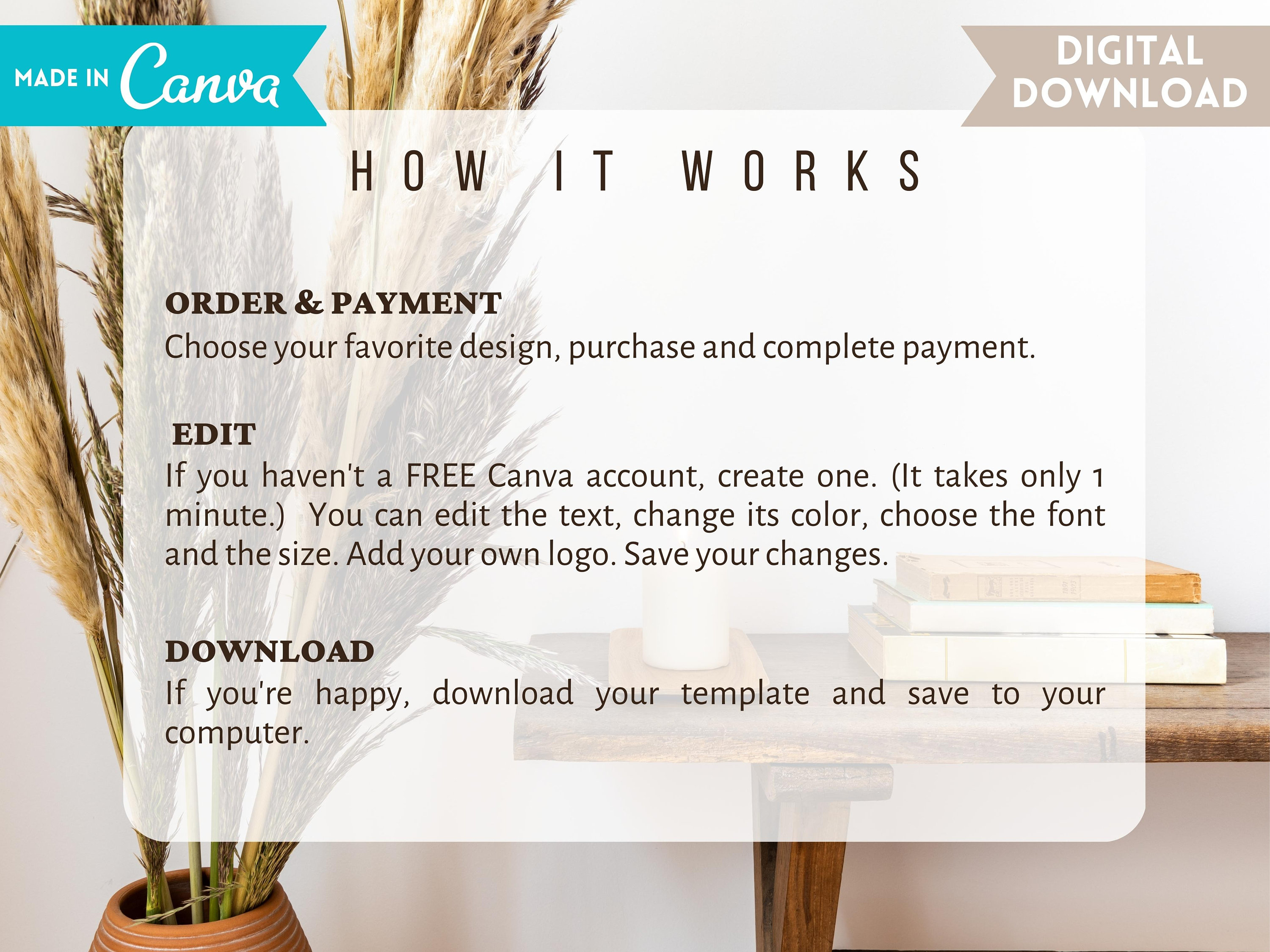 Fully Editable Thin Candle Label, Customizable Canva Template, DIY ...