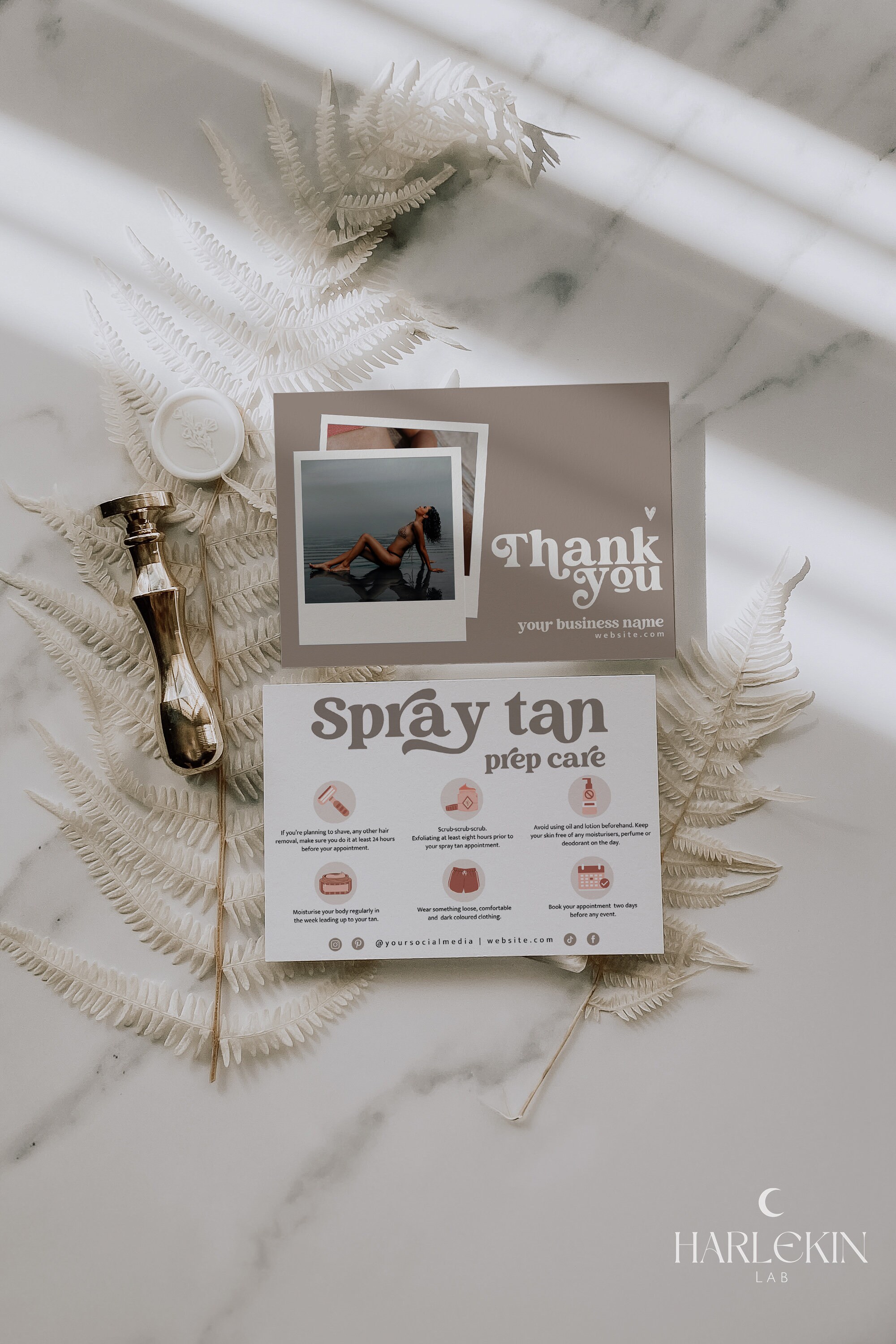 Editable Spray Tan Prep Card Template, DIY Artist Tanning Care Card ...