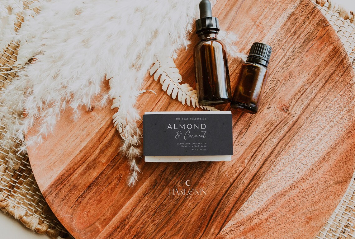 Minimalist Soap Label Template, Customizable Wrap Whipped Soap Label ...