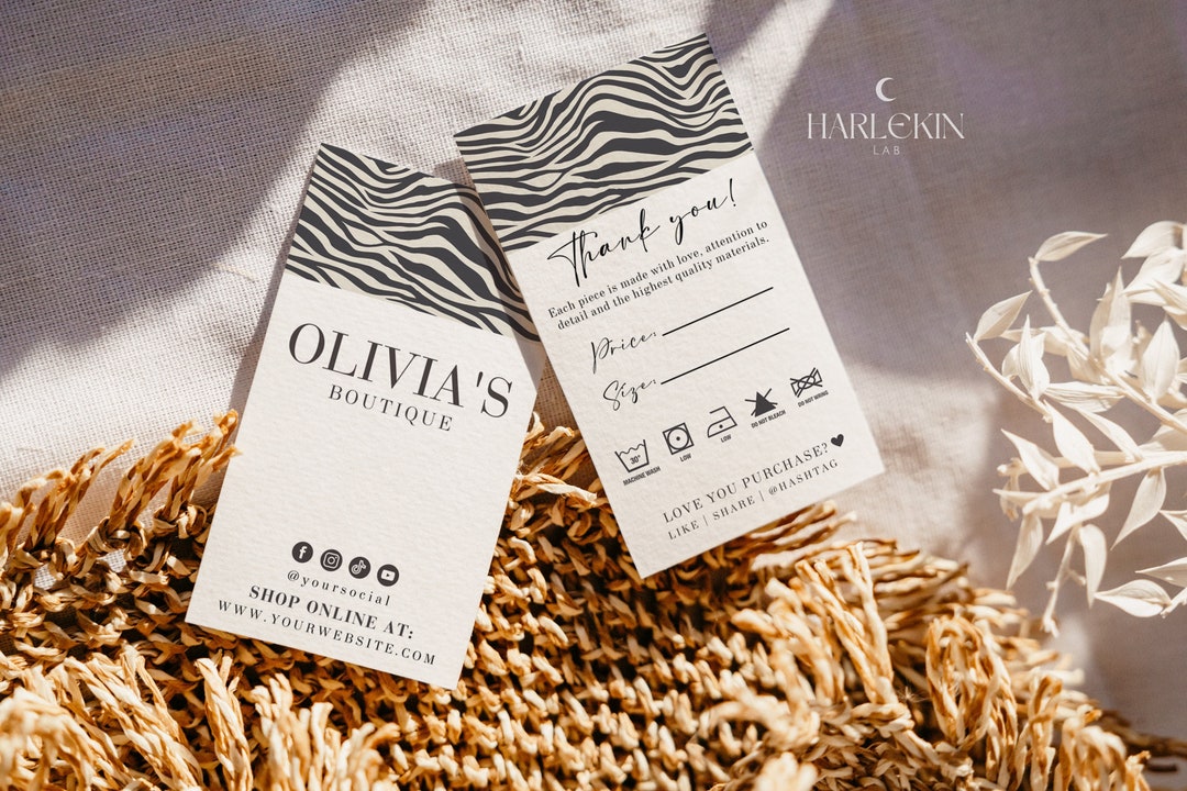 Editable Business Price Tag Template, Washing Instructions Tags ...