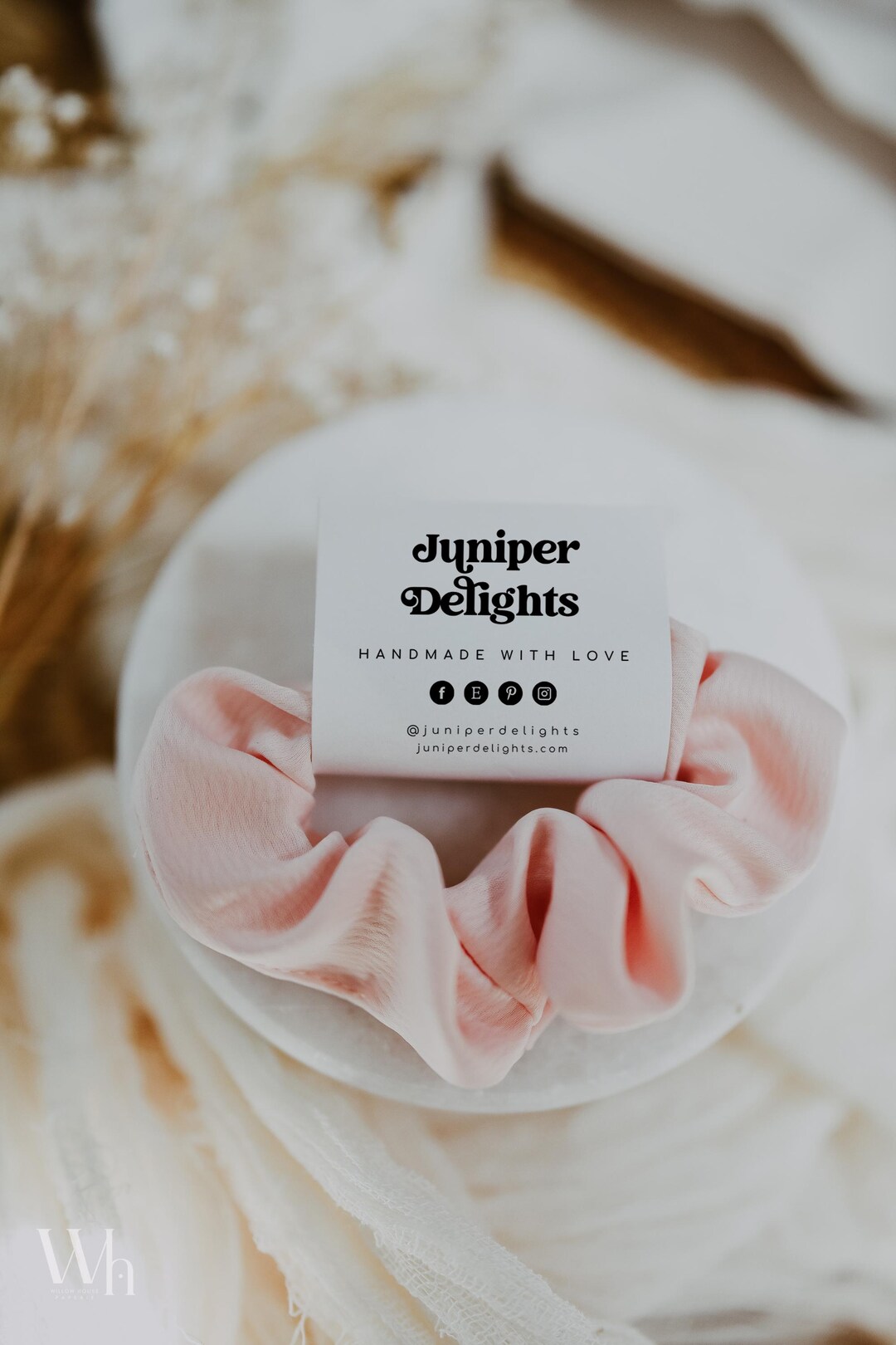 MIRAY Scrunchie Tag Template, Printable Scrunchie Tag, Canva Corjl ...