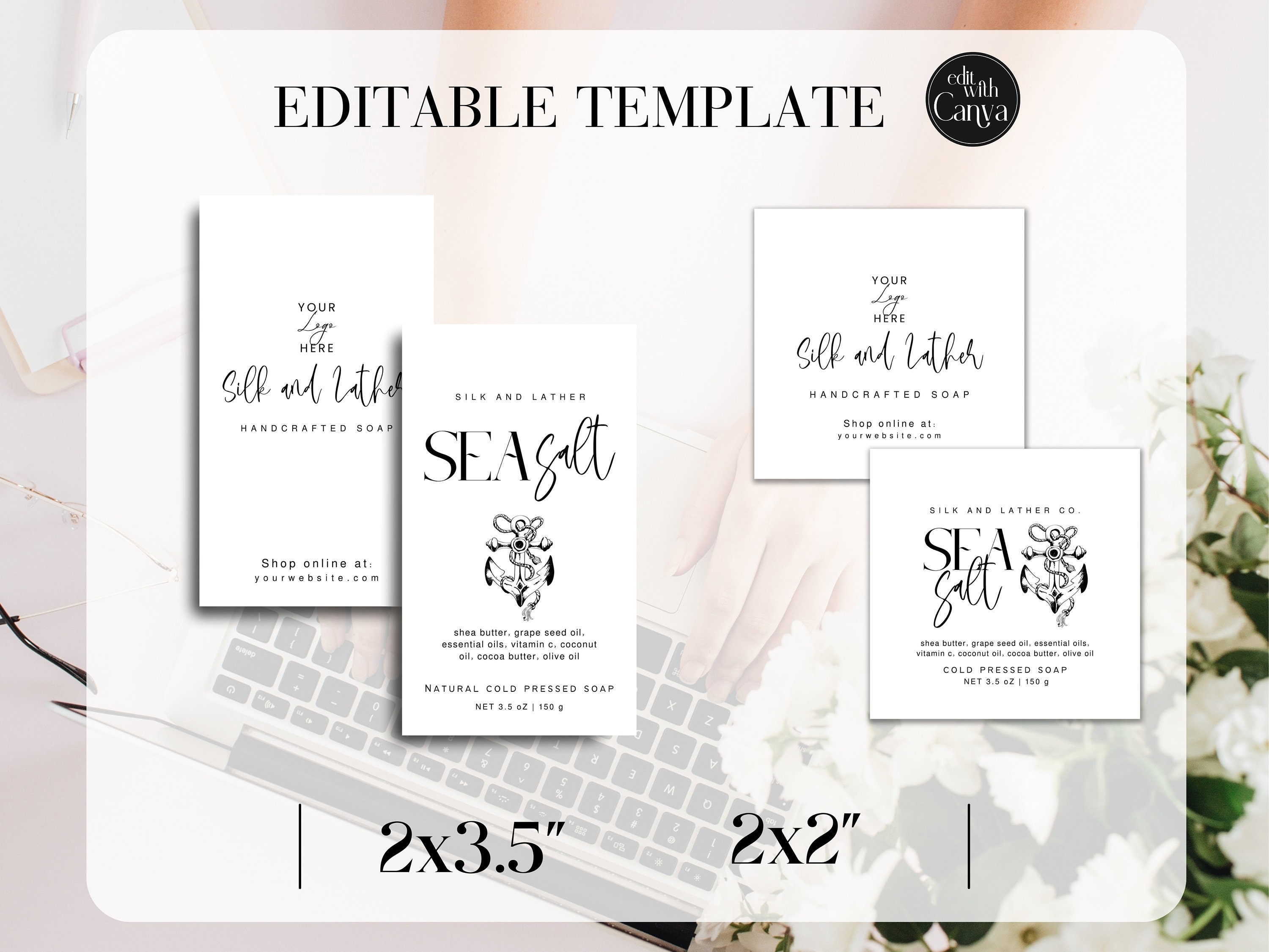 Editable Soap Tag Template, Editable Thank You Boutique Swing Tag ...