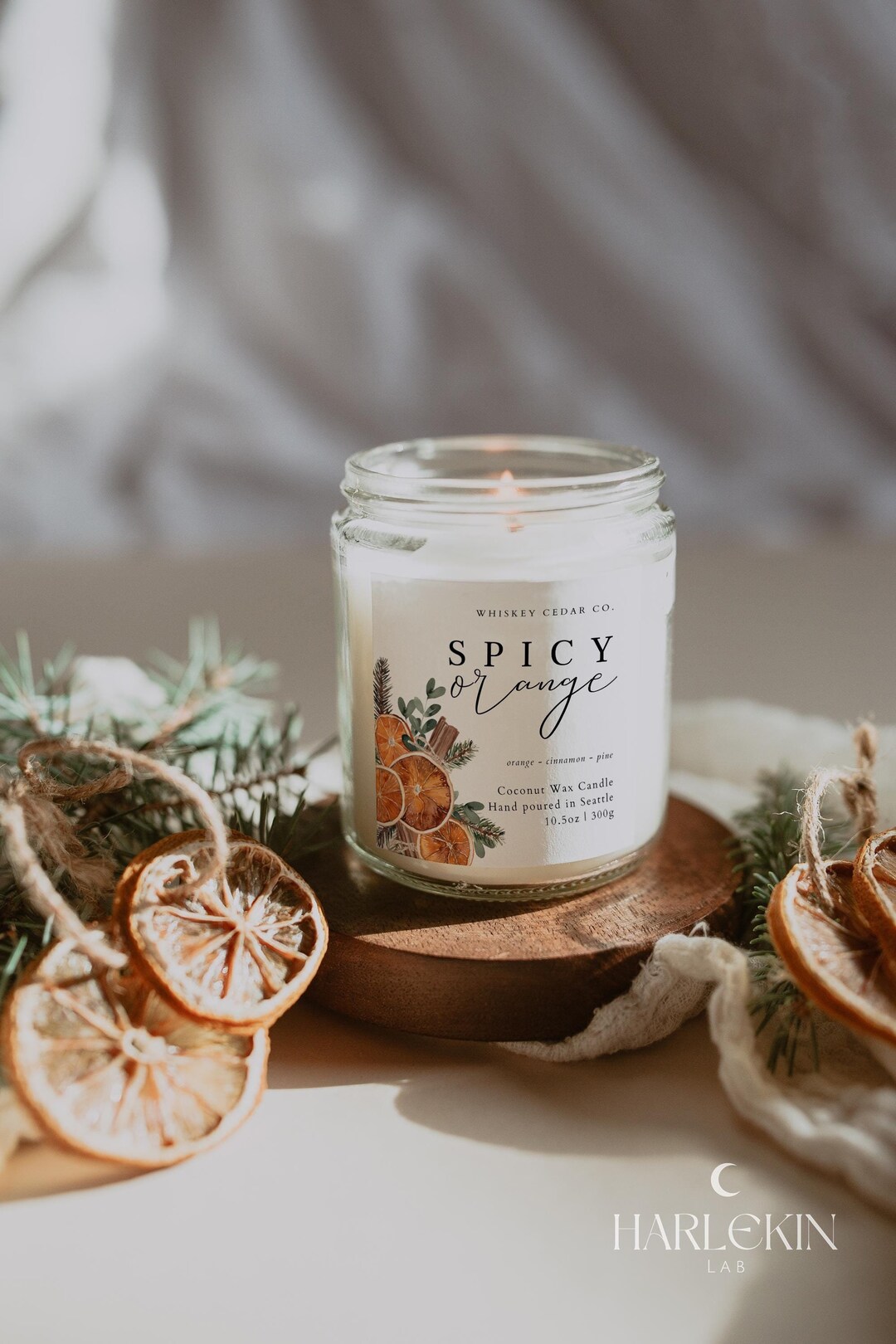 Editable Christmas Candle Label Template, DIY Winter Candle Jar Label ...