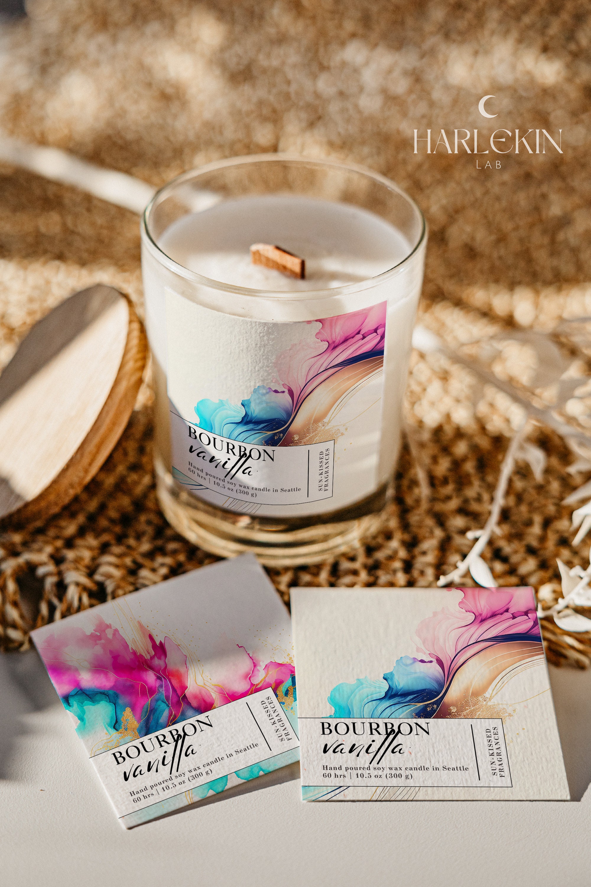 Editable Candle Label Customizable Canva Template DIY - Etsy