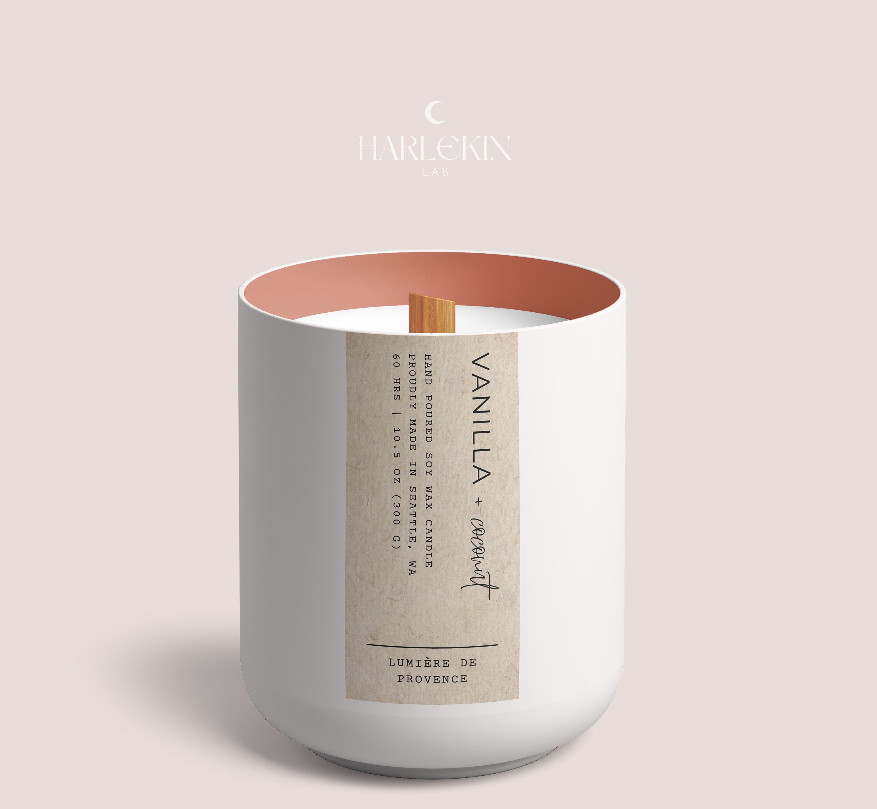 Fully Editable Thin Candle Label Customizable Canva Template - Etsy