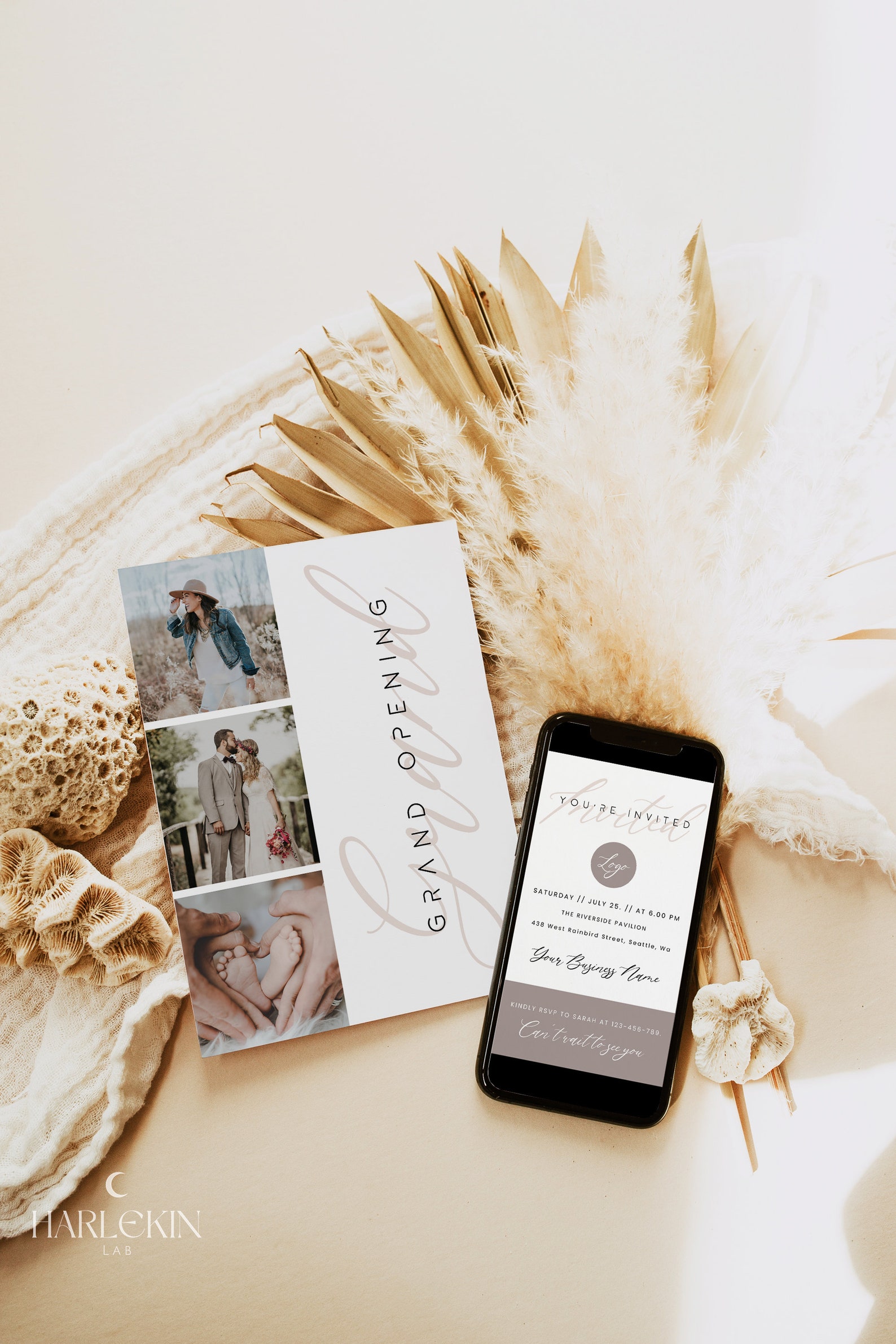 Modern Grand Opening Business Invitation Template, Minimalist Special ...