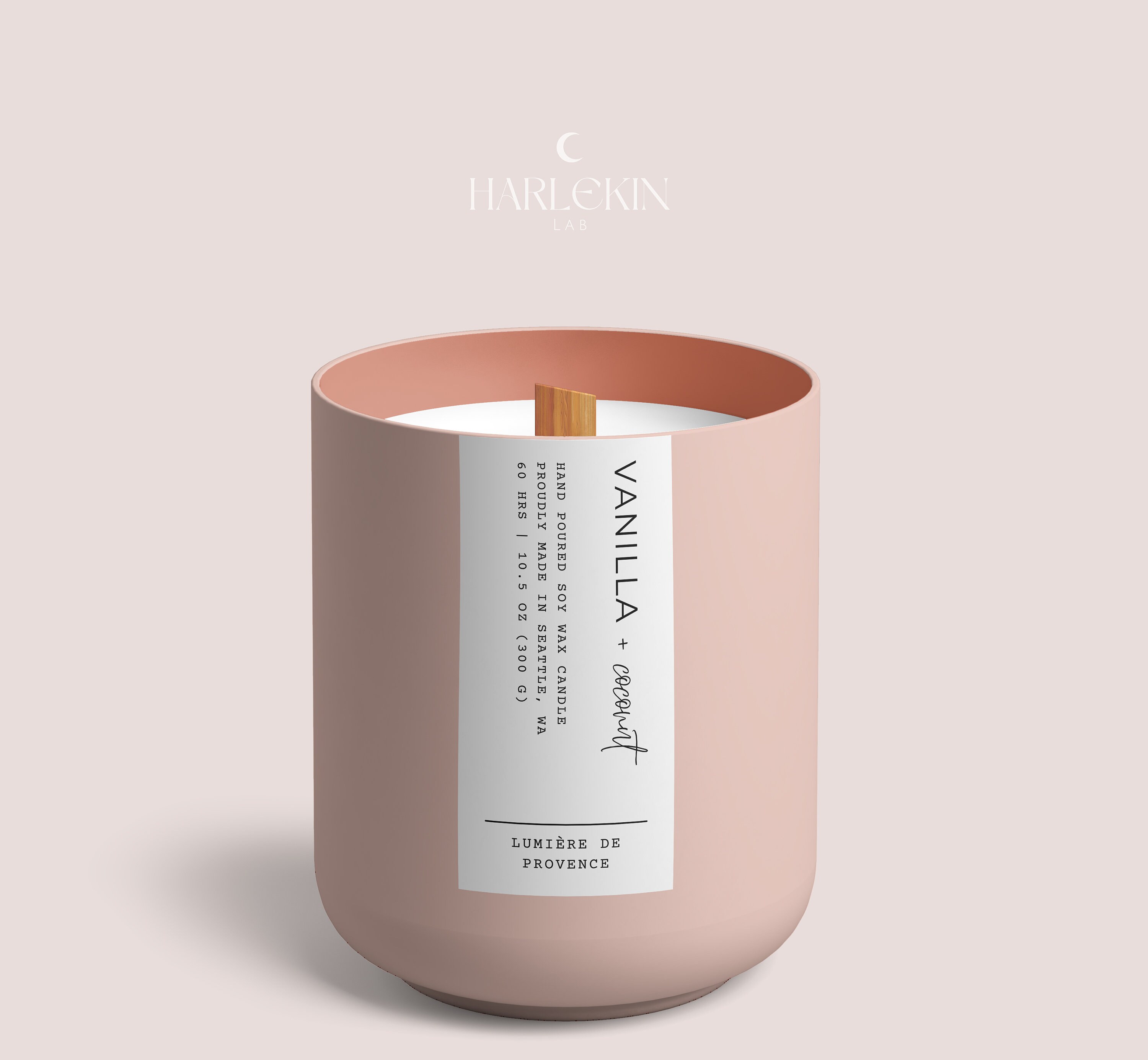 Fully Editable Thin Candle Label, Customizable Canva Template, DIY ...