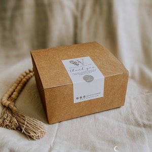 Editable Winter Box Label Template, Christmas Shipping Label Design ...