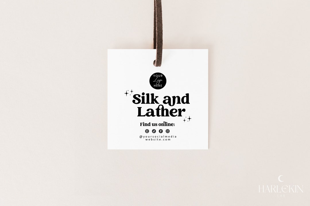 Editable Soap Tag Template, Editable Thank You Boutique Swing Tag ...