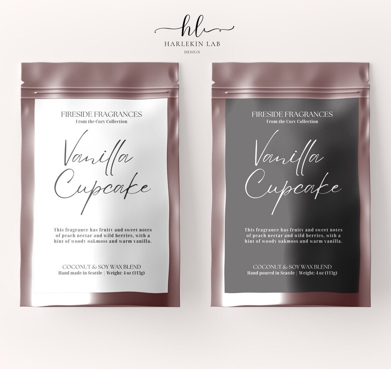 Pre Designed Editable Wax Melt Label Template, DIY Modern Wax Tart ...