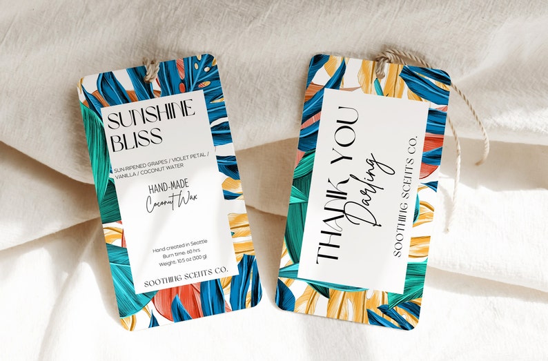 Editable Business Product Tag Template Printable Thank You - Etsy