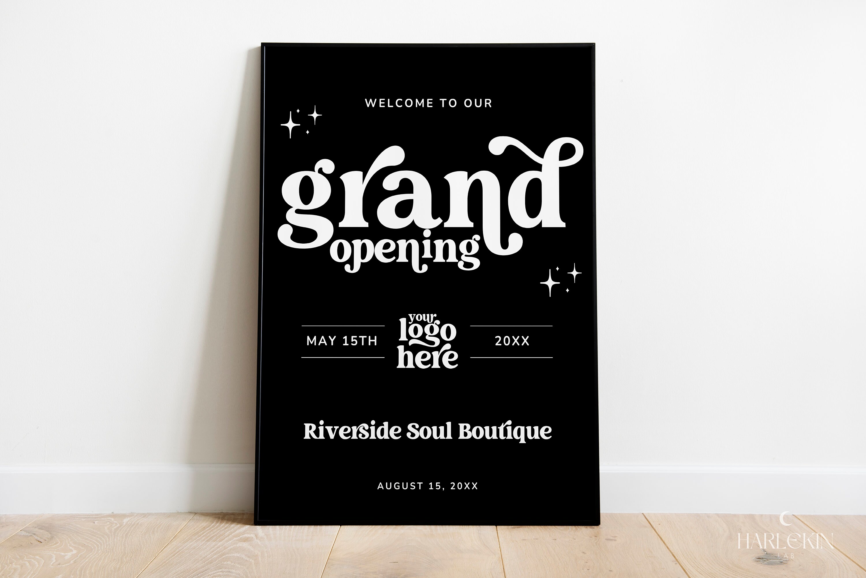 Editable Grand Opening Welcome Sign Template, DIY Modern Printable ...