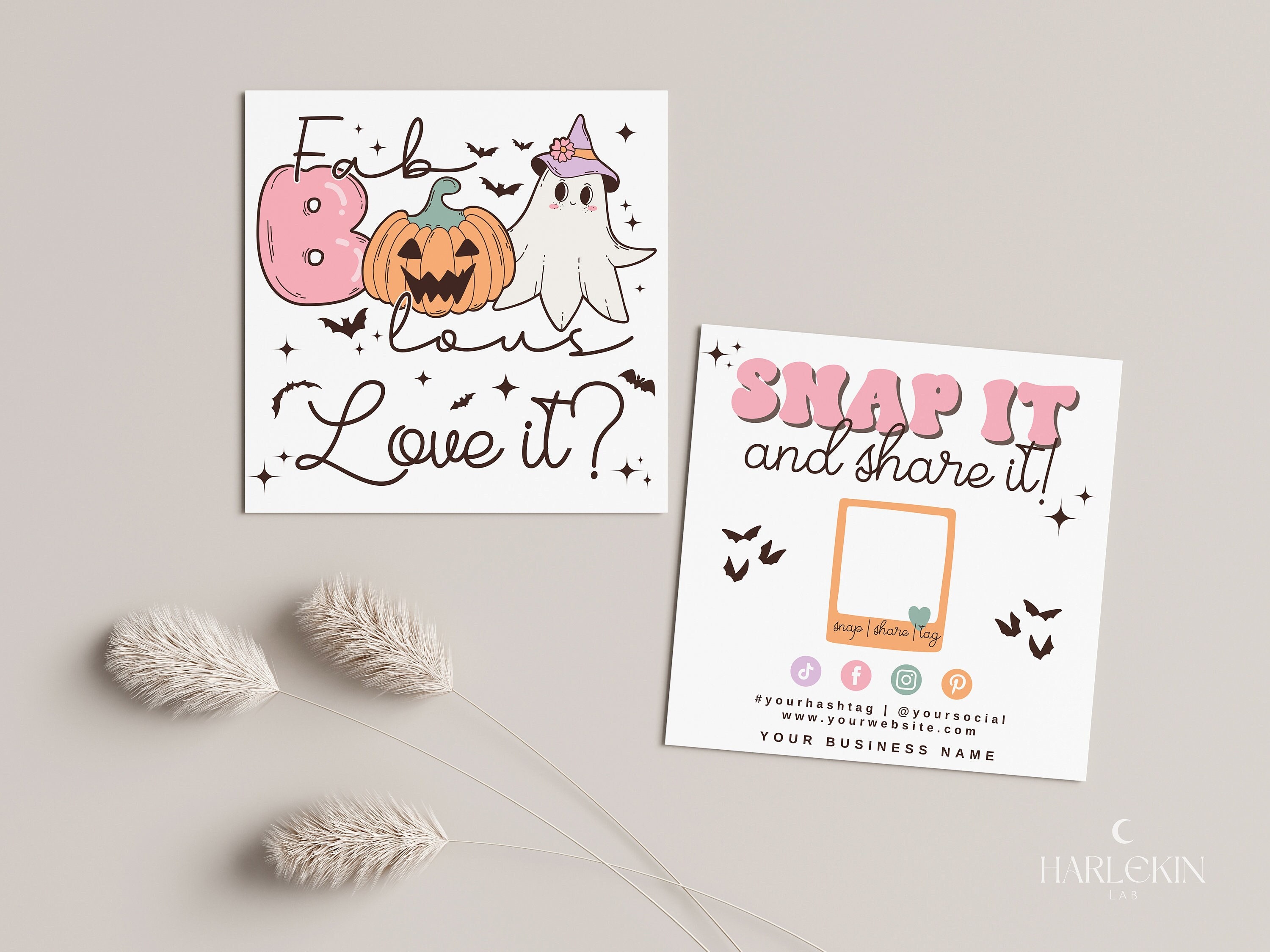 Editable Spooky Snap and Share Template Social Media Card - Etsy