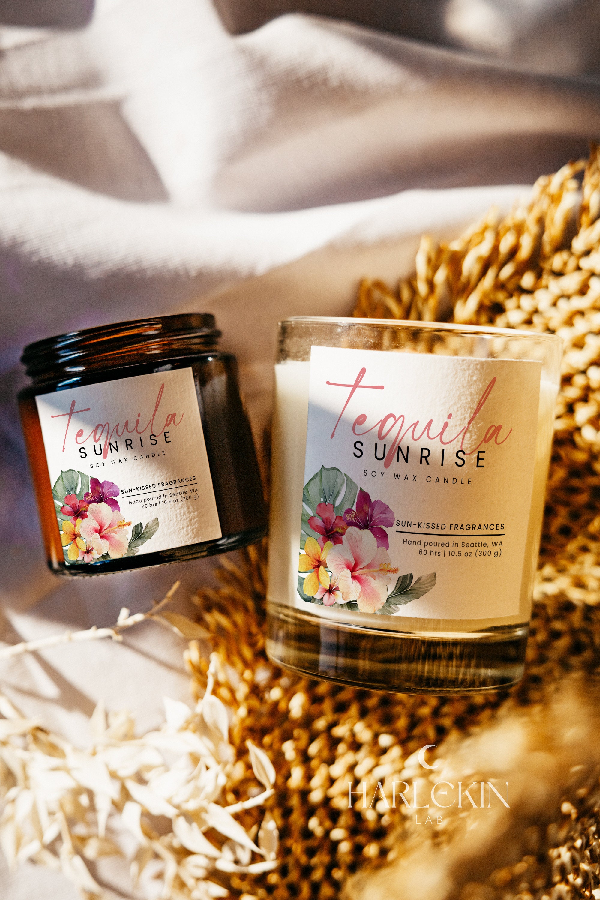 Editable Candle Label, Customizable Canva Template, DIY Business ...