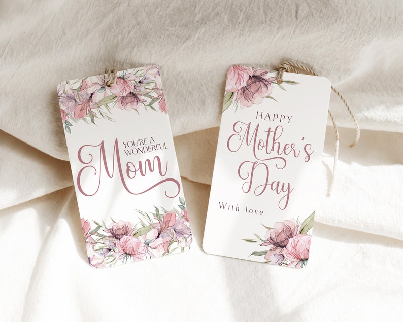 Editable Business Hang Tag Template Mothers Day Label - Etsy