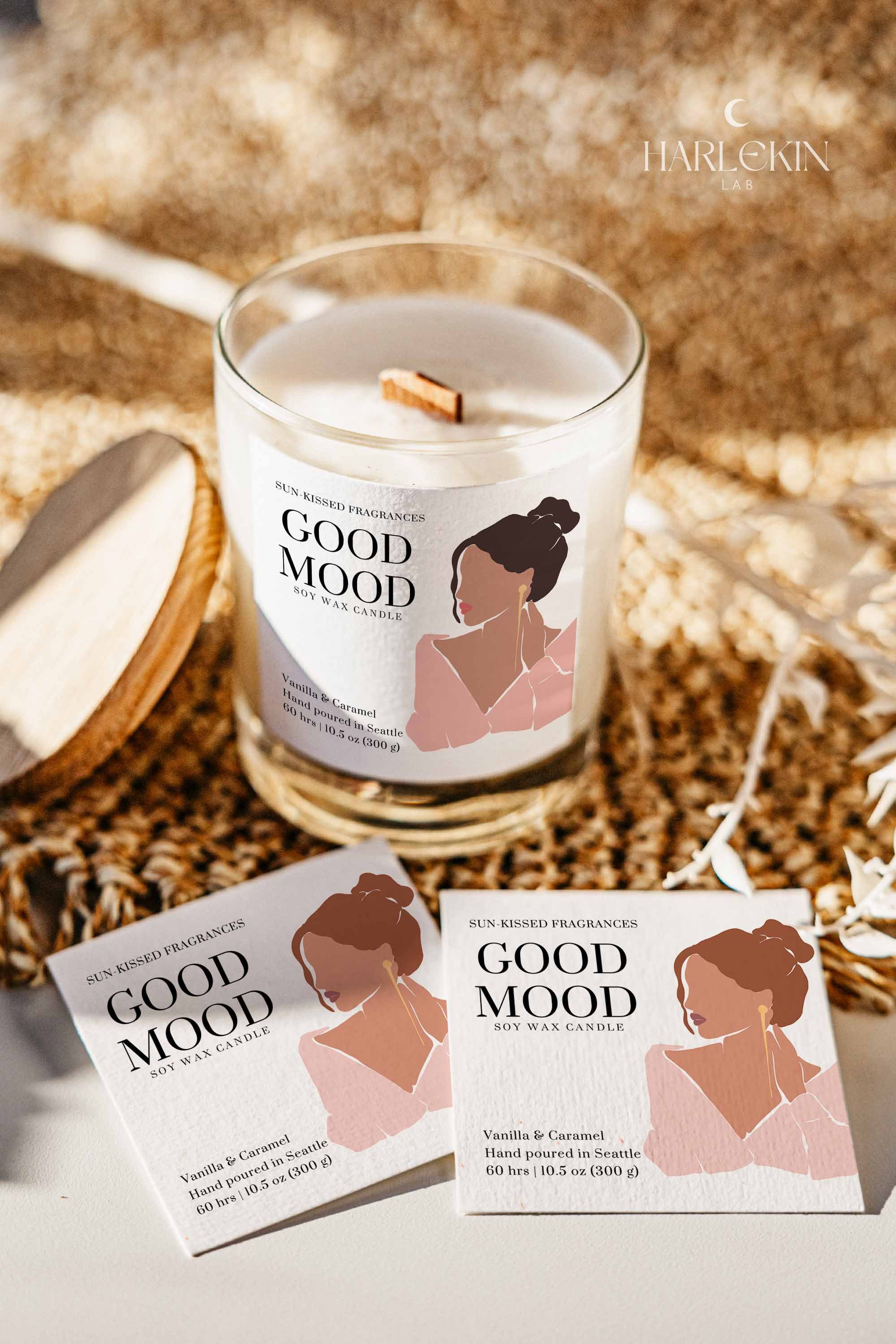 Editable Candle Label Set, Customizable Canva Template, DIY Luxe ...