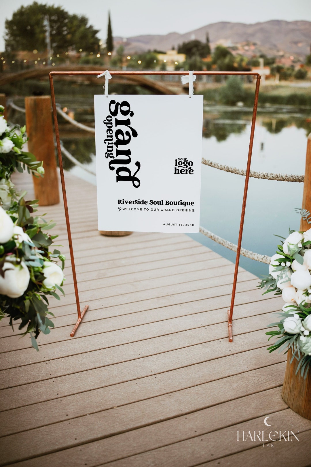 Modern Grand Opening Welcome Sign Template, DIY Printable Corporate ...