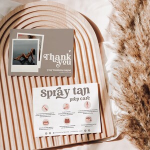 Editable Spray Tan Prep Card Template, DIY Artist Tanning Care Card ...