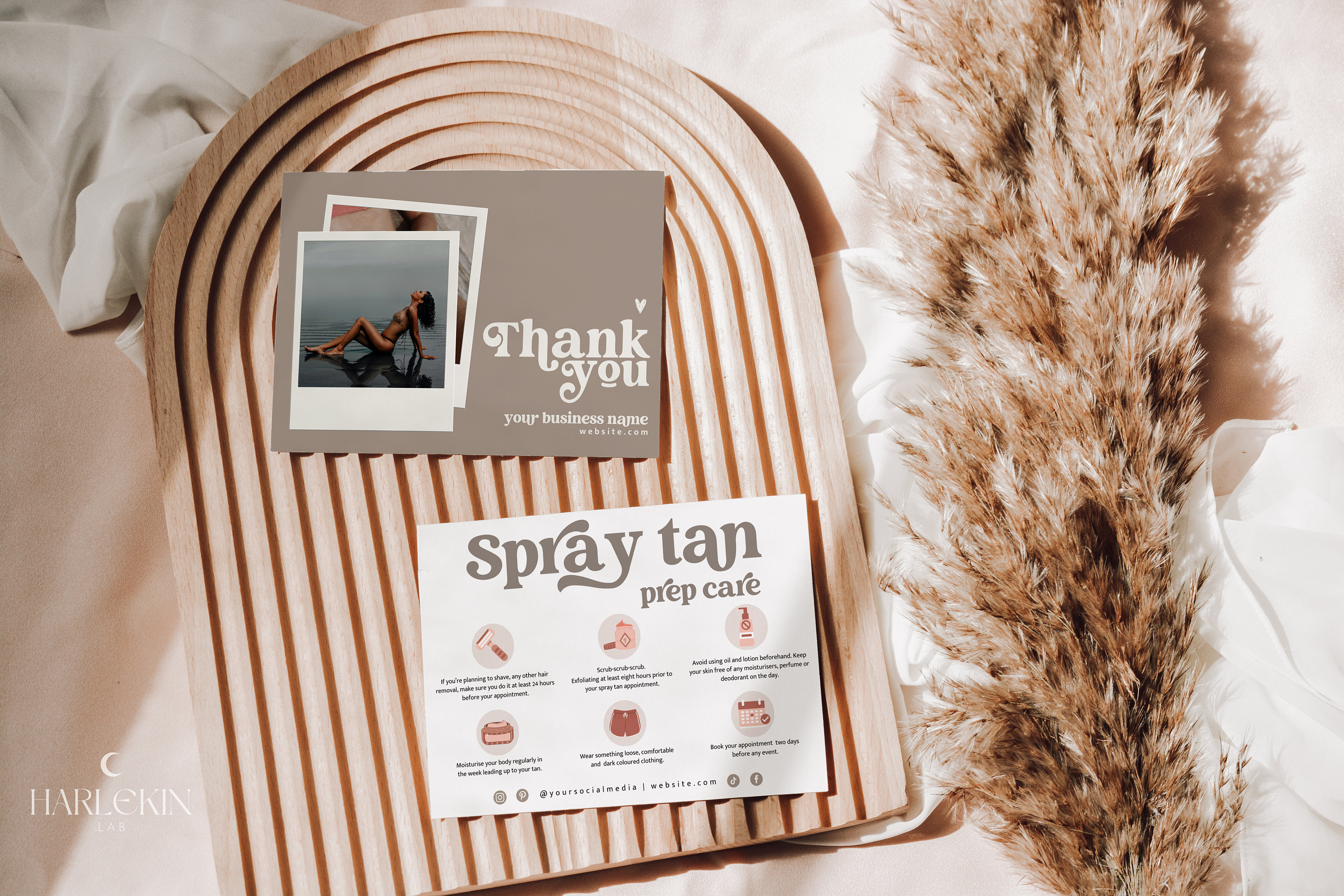 Editable Spray Tan Prep Card Template, DIY Artist Tanning Care Card ...