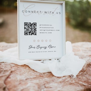 Editable Social Media Sign Template, DIY Follow Us on Social Media ...